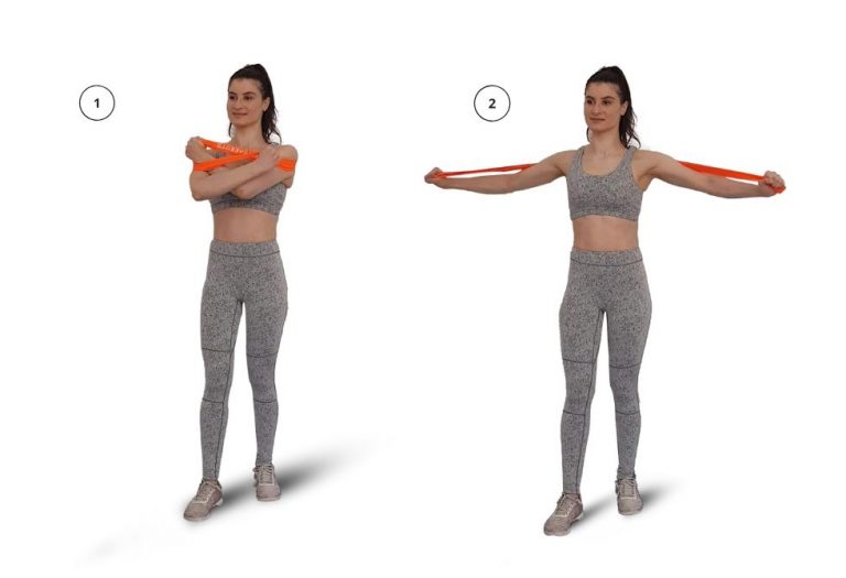 Chest - Chest Crossover with Long Resistance Band - FIT CARROTS ...